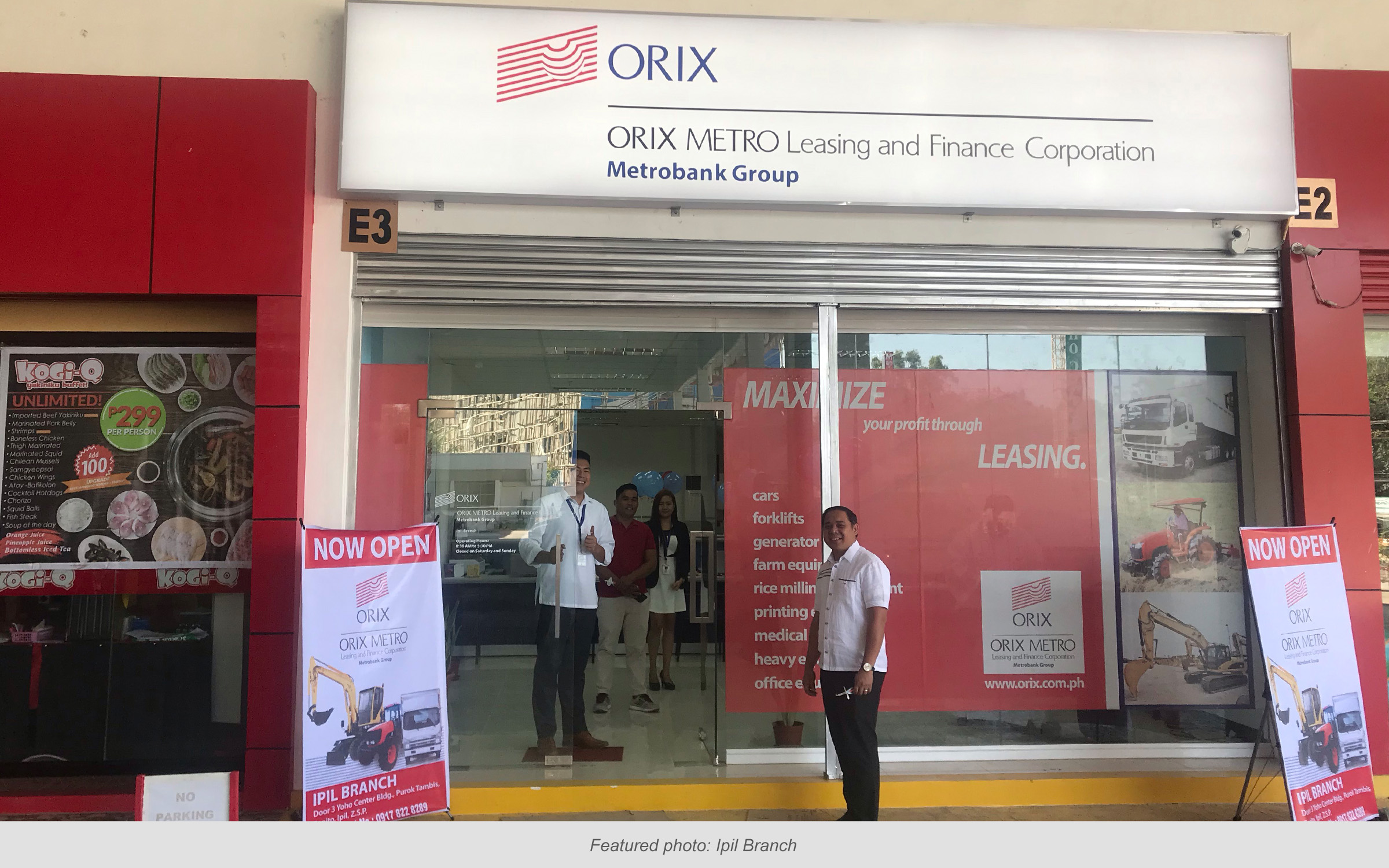 New Branches Now Open | ORIX Metro Leasing and Finance Corporation